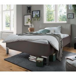 Pharao24.de Doppelbett Bett mit Polster Kopfteil in modernem Design