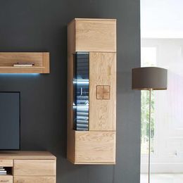 Pharao24.de Design Hängevitrine aus Eiche Bianco 45 cm breit