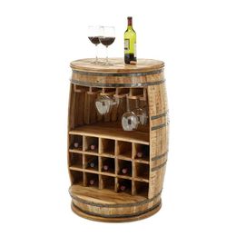 Pharao24.de Tresentisch Fass Form im Industry und Loft Stil 91 cm hoch