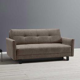 Pharao24.de Wohnzimmer Couch mit Schlaffunktion verstellbaren Armlehnen