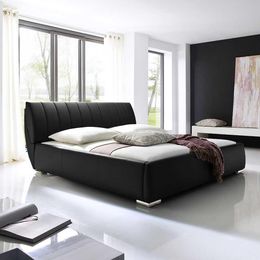 Pharao24.de Futonbett in Schwarz mit Bettkasten