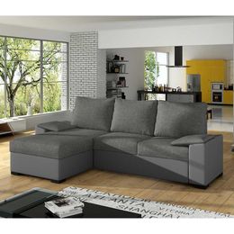 Pharao24.de Sofaecke Ecksofa mit Schlaffunktion und Armlehnen