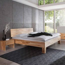 Pharao24.de Singlebett aus Kernbuche Massivholz geölt