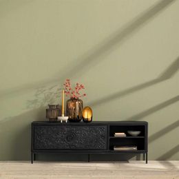 Pharao24.de Unterschrank Fernseher im Vintage Look Mangobaum Massivholz