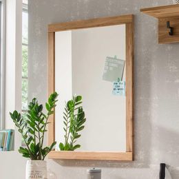 Pharao24.de Wandspiegel aus Eiche Massivholz 70 cm breit