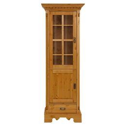 Pharao24.de Standvitrine aus Kiefer Massivholz 70 cm breit
