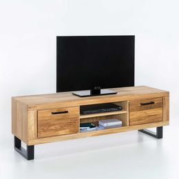Pharao24.de Fernsehboard aus Wildeiche teilmassiv 170 cm breit