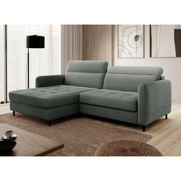 Pharao24.de Ecksofa Sofaecke mit Schlaffunktion und Armlehnen