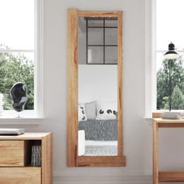 Pharao24.de Garderobenspiegel aus Kernbuche Massivholz 60 cm hoch