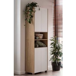 Pharao24.de Bad Hochschrank Skandi 187 cm hoch Made in Germany