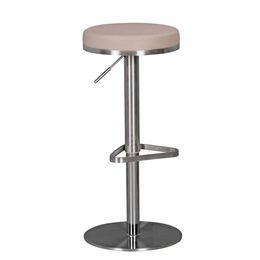 Pharao24.de Tresenhocker in Taupe rund
