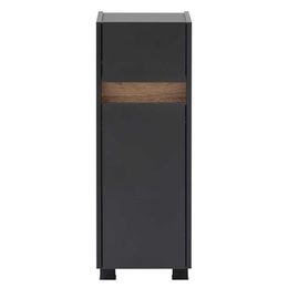 Pharao24.de Bad Unterschrank in Anthrazit und Wildeiche Optik 85 cm hoch