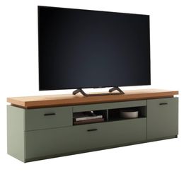 Pharao24.de TV Lowboard Lowboard mit LED Beleuchtung und Schubladen