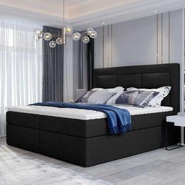 Pharao24.de Bett Stauraum Bett aus Webstoff mit Bettkasten