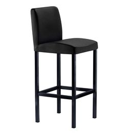 Pharao24.de Premium Barstuhl in Schwarz Anthrazit