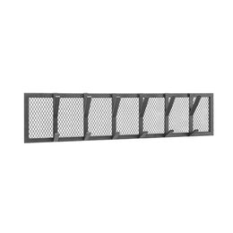 Pharao24.de Schwarze Wandgarderobe aus Metall 6 Kleiderhaken