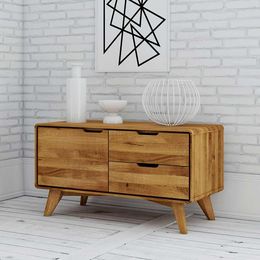 Pharao24.de Kommode aus Wildeiche Massivholz 90 cm breit