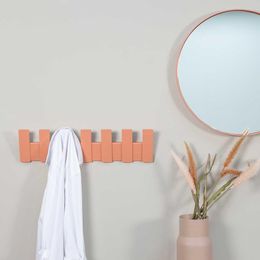 Pharao24.de Wandhaken Garderobe modern aus Metall Terracotta pulverbeschichtet