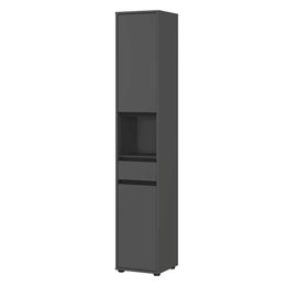 Pharao24.de Hochschrank Badschrank mit einer Schublade und einem offenen Fach
