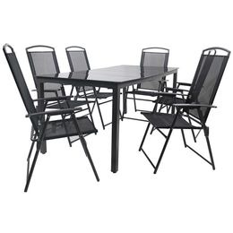 Pharao24.de Gartensitzgruppen in modernem Design mit sechs Sitzplätzen (siebenteilig)