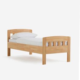 Pharao24.de Einzelbett aus Buche Massivholz Komforthöhe