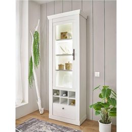Pharao24.de Vitrine Standvitrine mit Glastür und Platz für 6 Flaschen