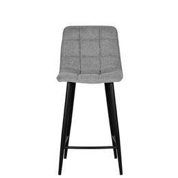 Pharao24.de Barhocker im Skandi Design Zinkfarben (2er Set)