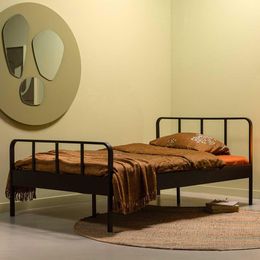 Pharao24.de Metallbetten schwarz Retro mit 42 cm Einstiegshöhe 28 cm Bodenfreiheit