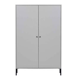 Pharao24.de Hellgrauer Wohnzimmerschrank in modernem Design 100 cm breit