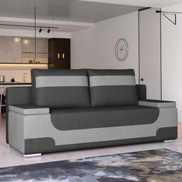 Pharao24.de Sofa Zweisitzer Sofa mit Armlehnen und Bonell Federkern