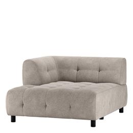 Pharao24.de Modulares Sofa Flachgewebe in Graugrün 43 cm Sitzhöhe