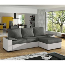 Pharao24.de Sofa Ecksofa mit Schlaffunktion und Armlehnen