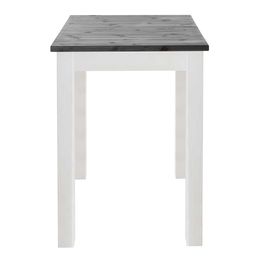 Pharao24.de Bartisch Weiß Grau aus Kiefer Massivholz Landhausstil