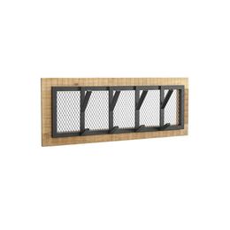 Pharao24.de Garderobenhakenleiste mit 4 Kleiderhaken 75 cm breit