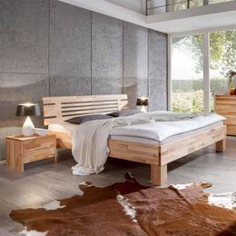 Pharao24.de Bett aus Kernbuche massiv geölt