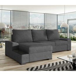 Pharao24.de Ecksofa Sofa mit Schlaffunktion und Armlehnen