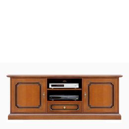 Pharao24.de Fernsehetisch in Nussbaumfarben 153 cm breit - 60 cm hoch