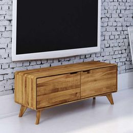 Pharao24.de Fernsehboard aus Wildeiche Massivholz 120 cm breit