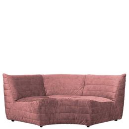 Pharao24.de Sitzsofa in Rosa Samt modern