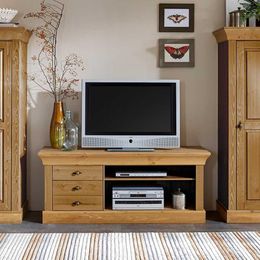 Pharao24.de TV Lowboard aus Kiefer Massivholz Landhaus Design