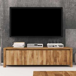 Pharao24.de TV Lowboard aus Wildeiche Massivholz 150 cm
