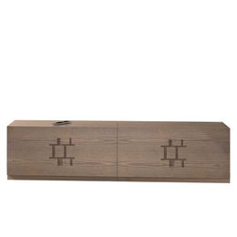 Pharao24.de Fernsehboard in Esche dunkel furniert 180 cm breit (2er Set)