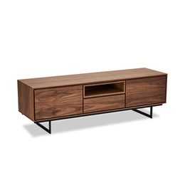 Pharao24.de TV Unterschrank in Walnussfarben furniert 160 cm breit