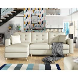 Pharao24.de Ecksofa Sofa mit Schlaffunktion und Armlehnen
