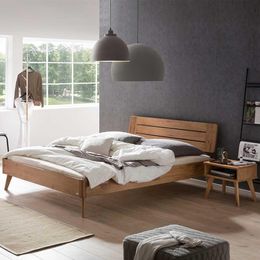 Pharao24.de Franzoesisches Bett Massivholz aus Wildeiche modernem Design