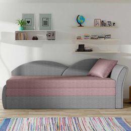 Pharao24.de Sofa Liegesofa mit Schlaffunktion aus Webstoff