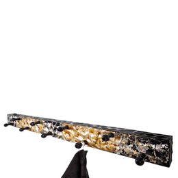Pharao24.de Hakenleiste in Schwarz Gold Metall