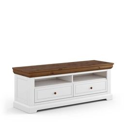 Pharao24.de Fernsehunterschrank Lowboard mit Schubladen und offenen Fächern