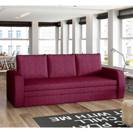 Pharao24.de Schlafsofa Dreisitzer Sofa mit Schlaffunktion und Armlehnen