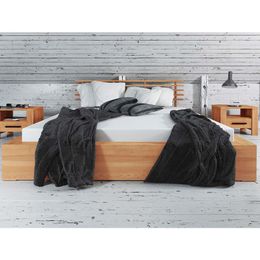 Pharao24.de Futonbett aus Kernbuche massiv geölt modern